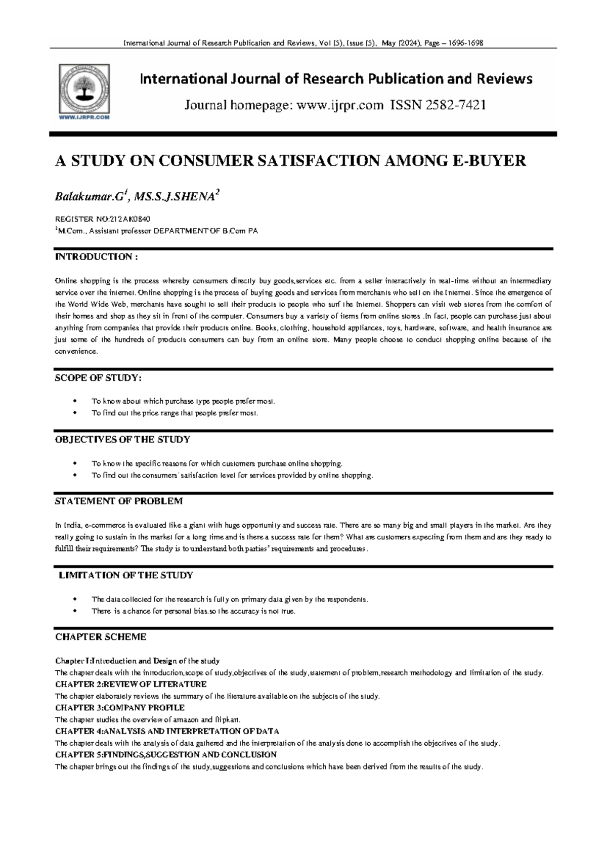 Ijrpr 27288 - Summary It - International Journal of Research ...