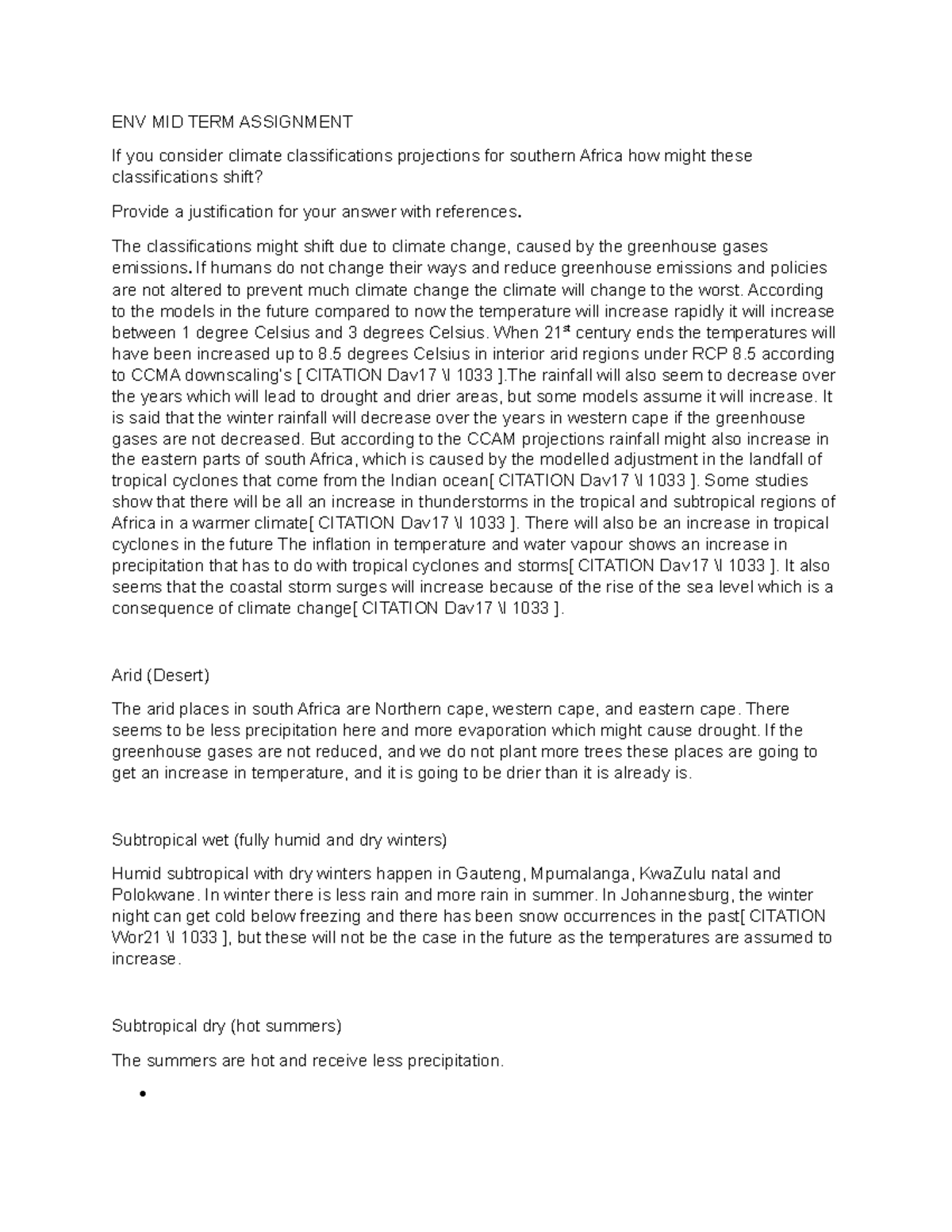 MID Assignment ENV 201 - you can use it to practice - ENV MID TERM ...