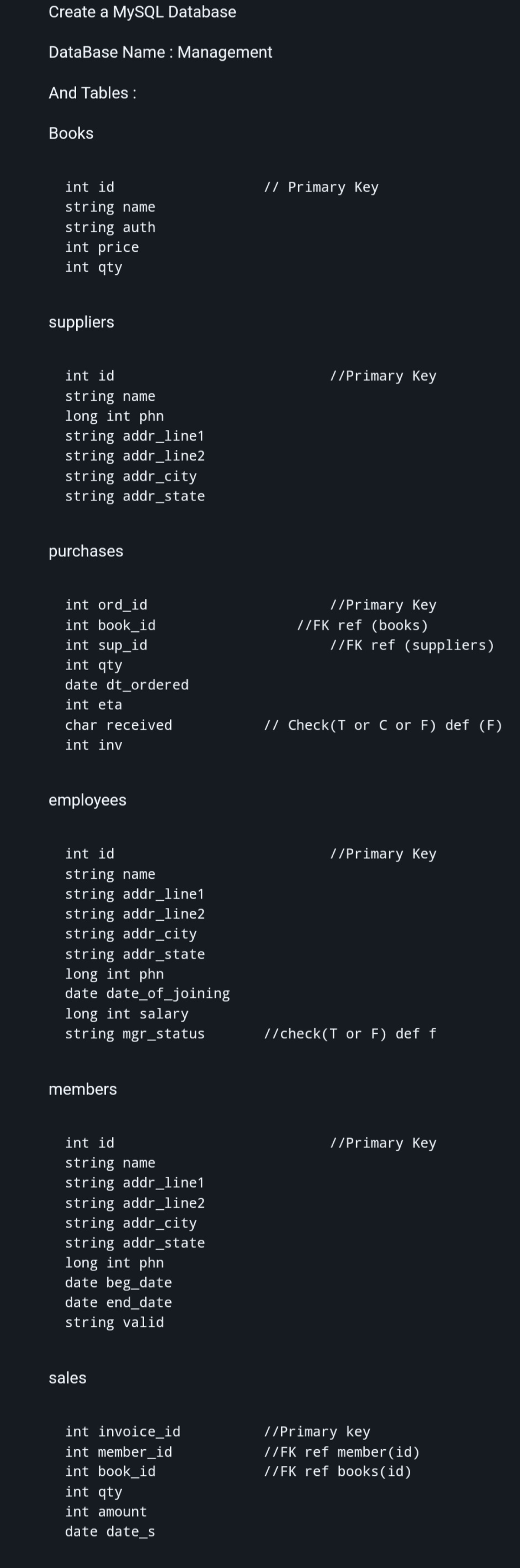 Database - Computer Science SL - Studocu