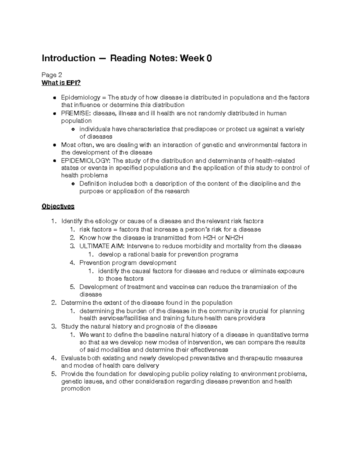 Nursing 50 - Introduction - Reading Notes - Introduction Reading Notes ...