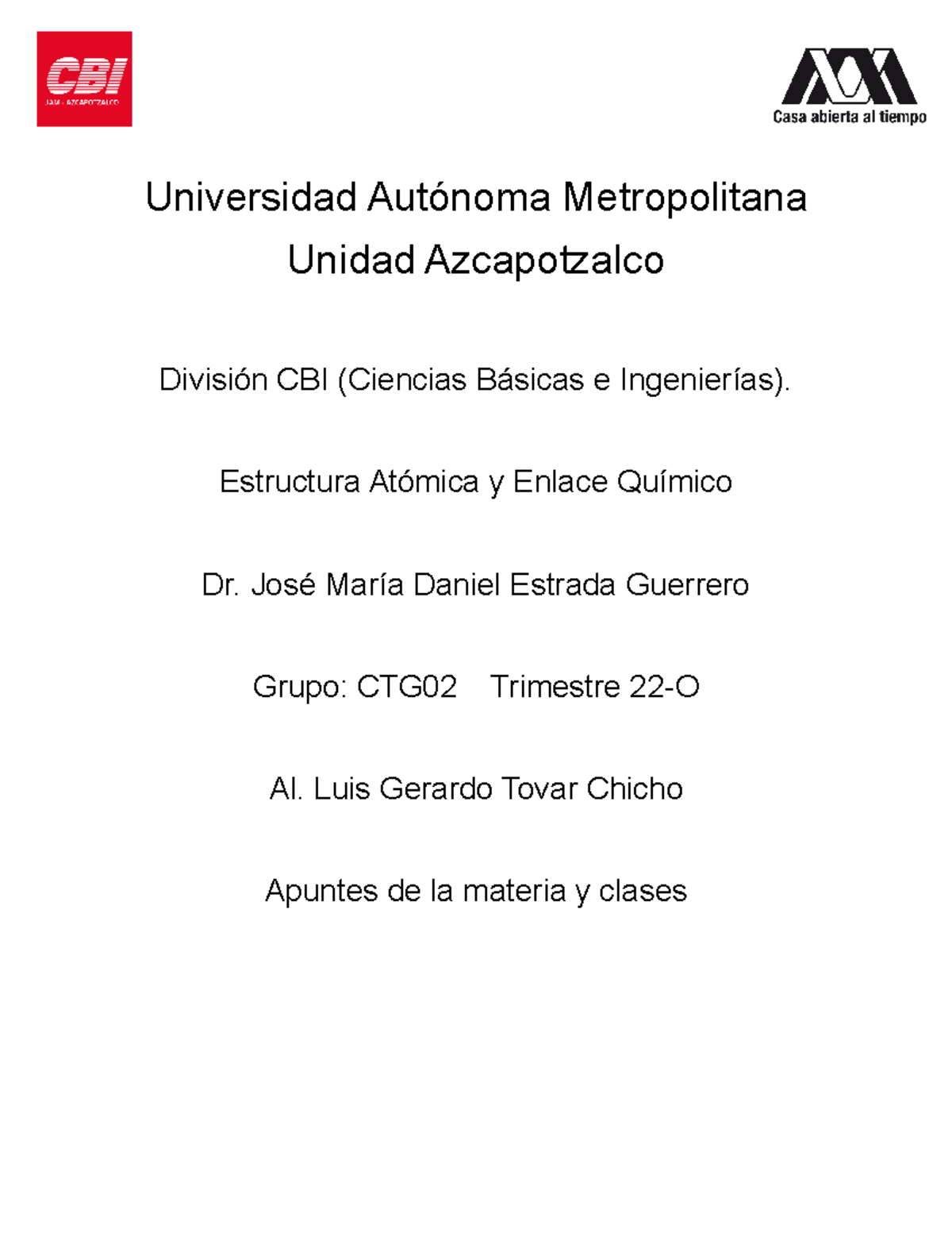 Apuntes de estructura - Universidad Autónoma Metropolitana Unidad ...