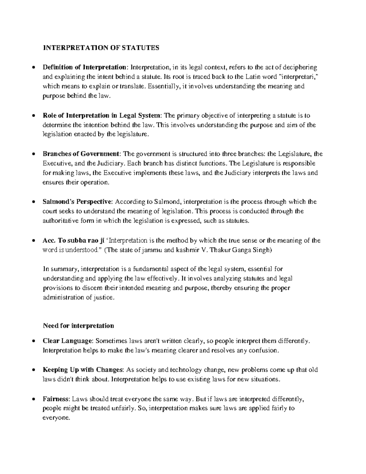 Definition of Interpretation Interpretation - INTERPRETATION OF ...