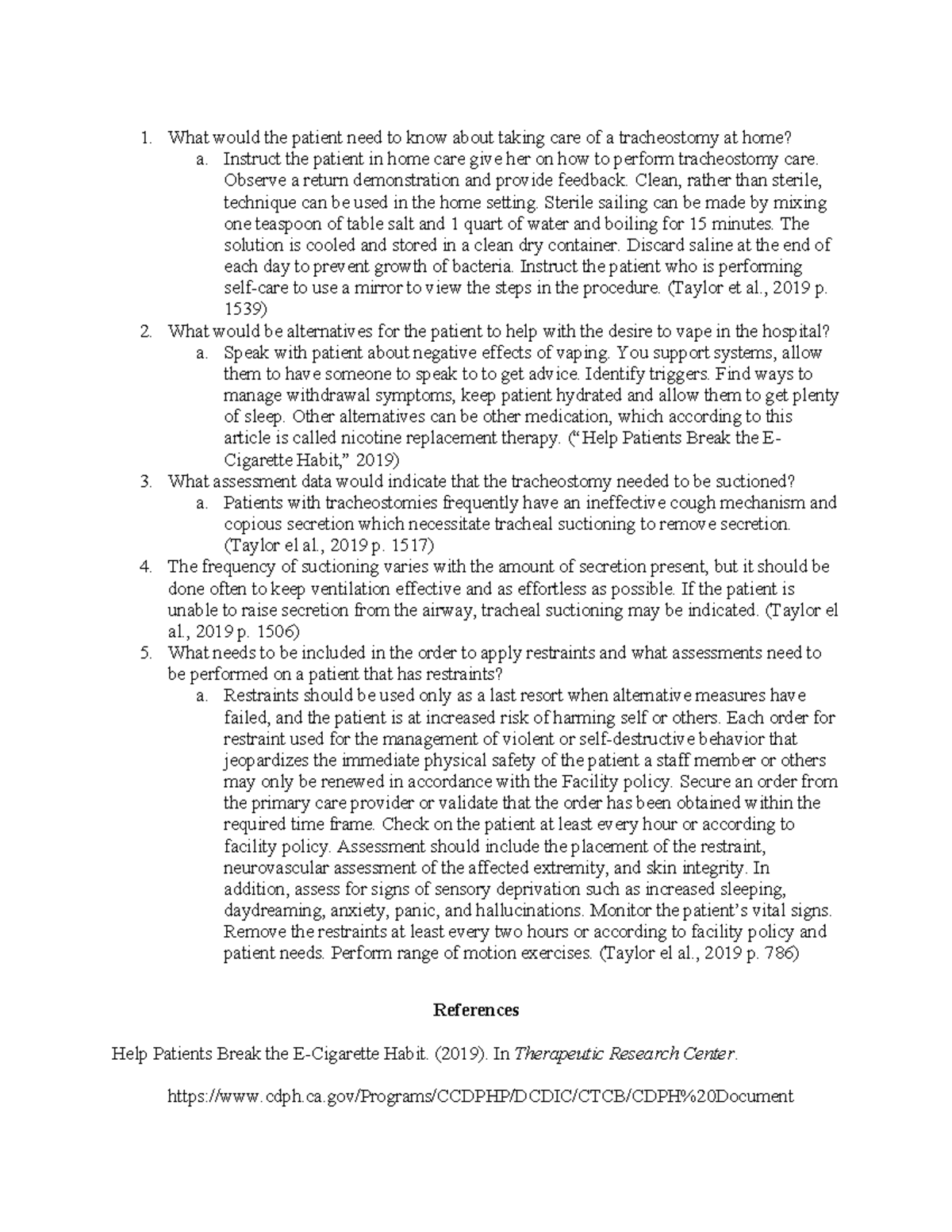 Admission Ticket Questions - What would the patient need to know about ...