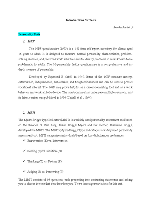 SSCT Handout - SACK’S SENTENCE COMPLETION TEST Aim To explore the ...