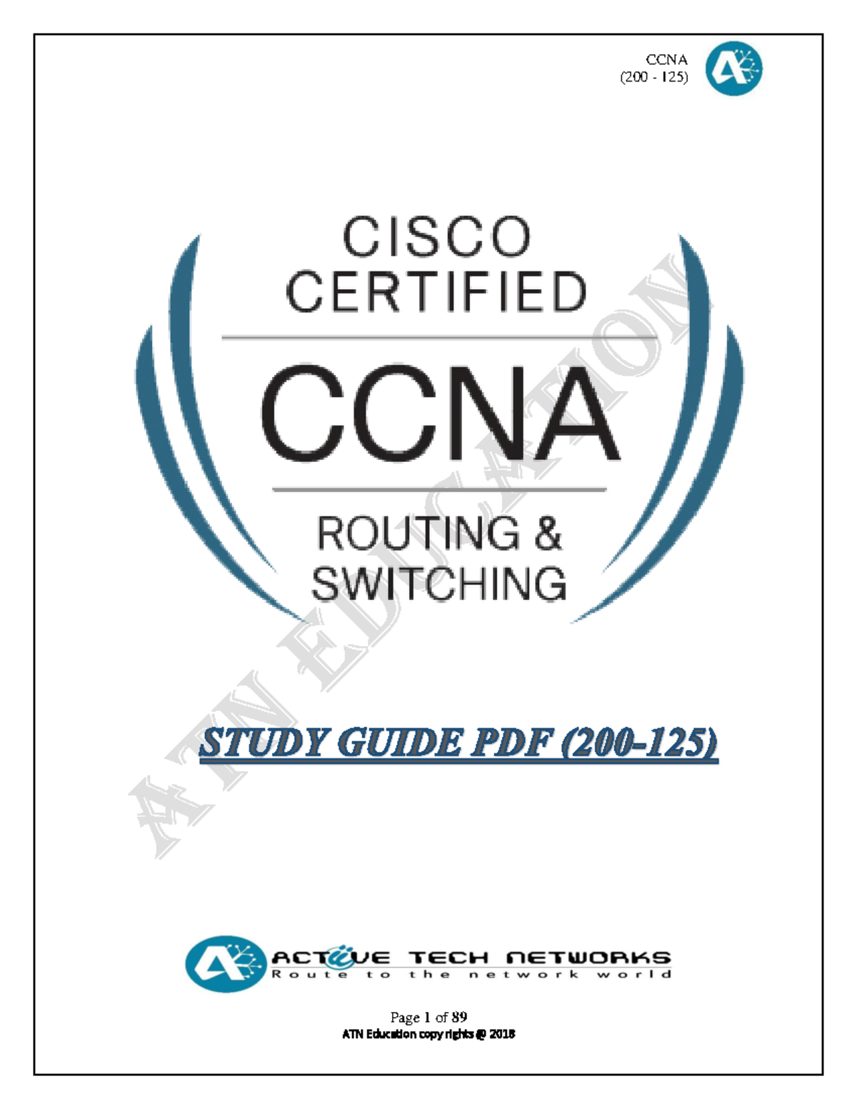 Ccna-final - Clear notes - (200 - 125) Page 1 of 89 (200 - 125) - Page ...