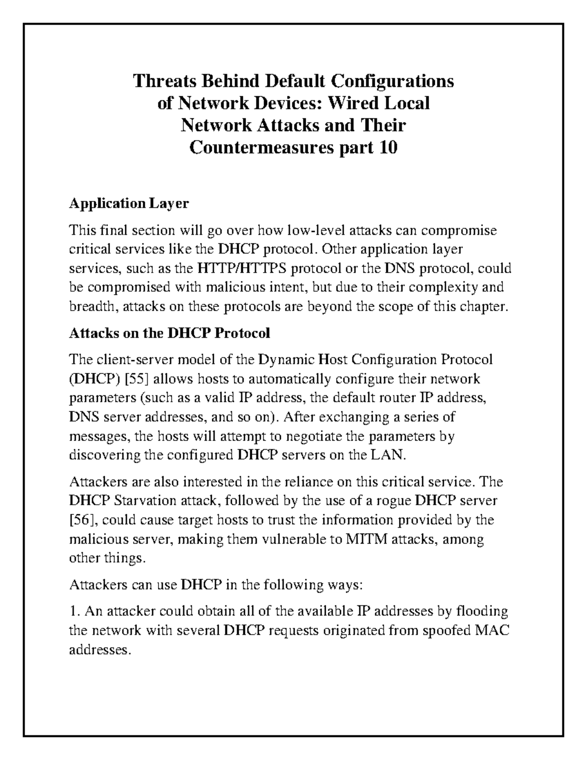 Threats Behind Default Configurations part 10 - Threats Behind Default ...