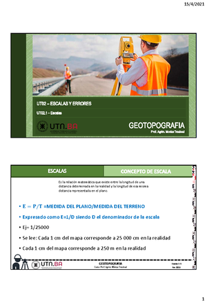 Escalas - geot - ESCALAS Definición e importancia Uno de los objetivos ...