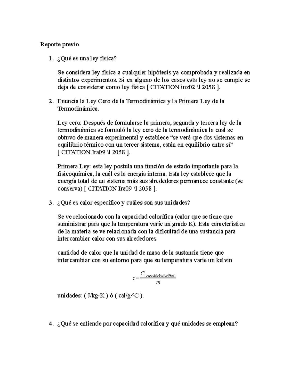 Reporte previo - Nota: 10 - Reporte previo ¿Qué es una ley física? Se ...