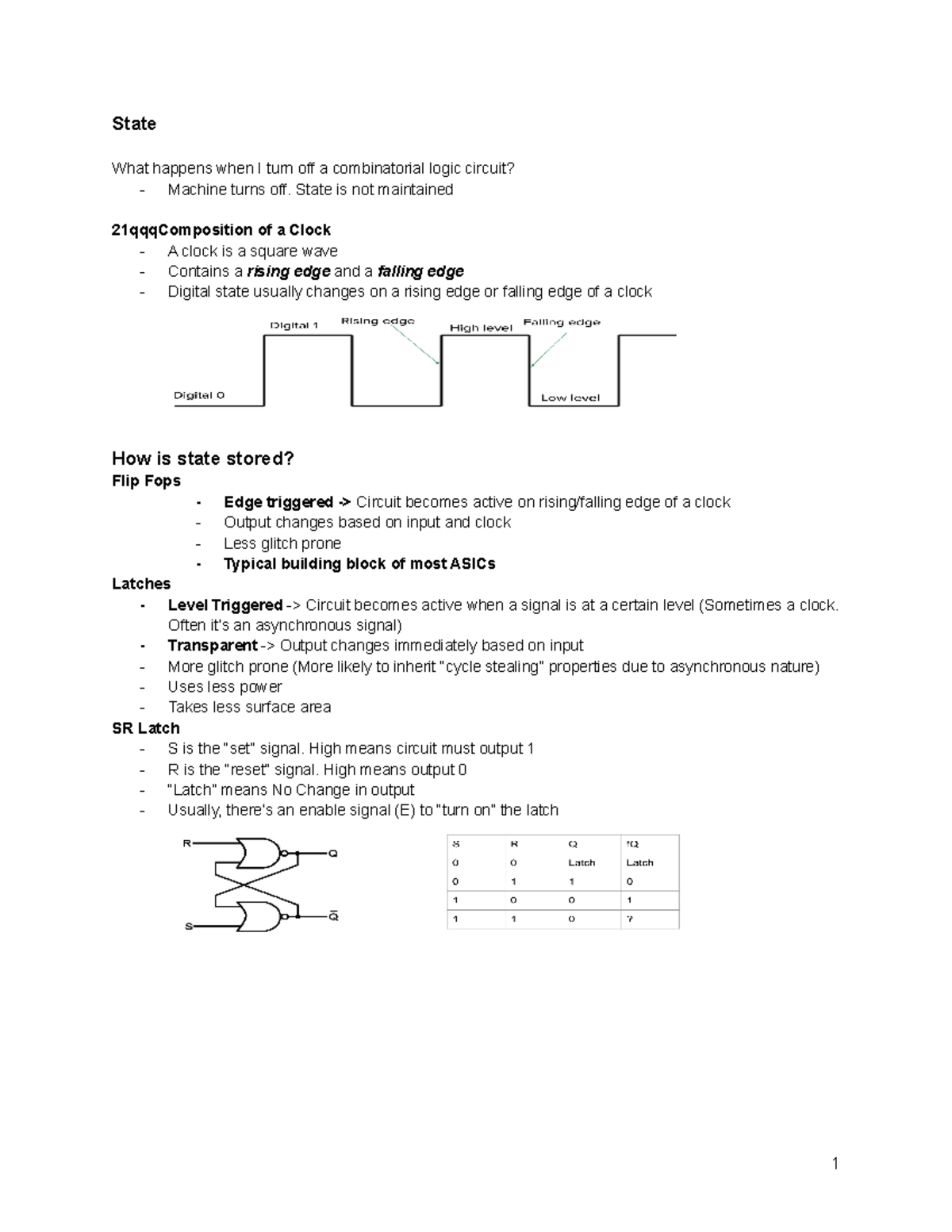 CS4200 Midterm Review 2 - State What happens when I turn off a ...