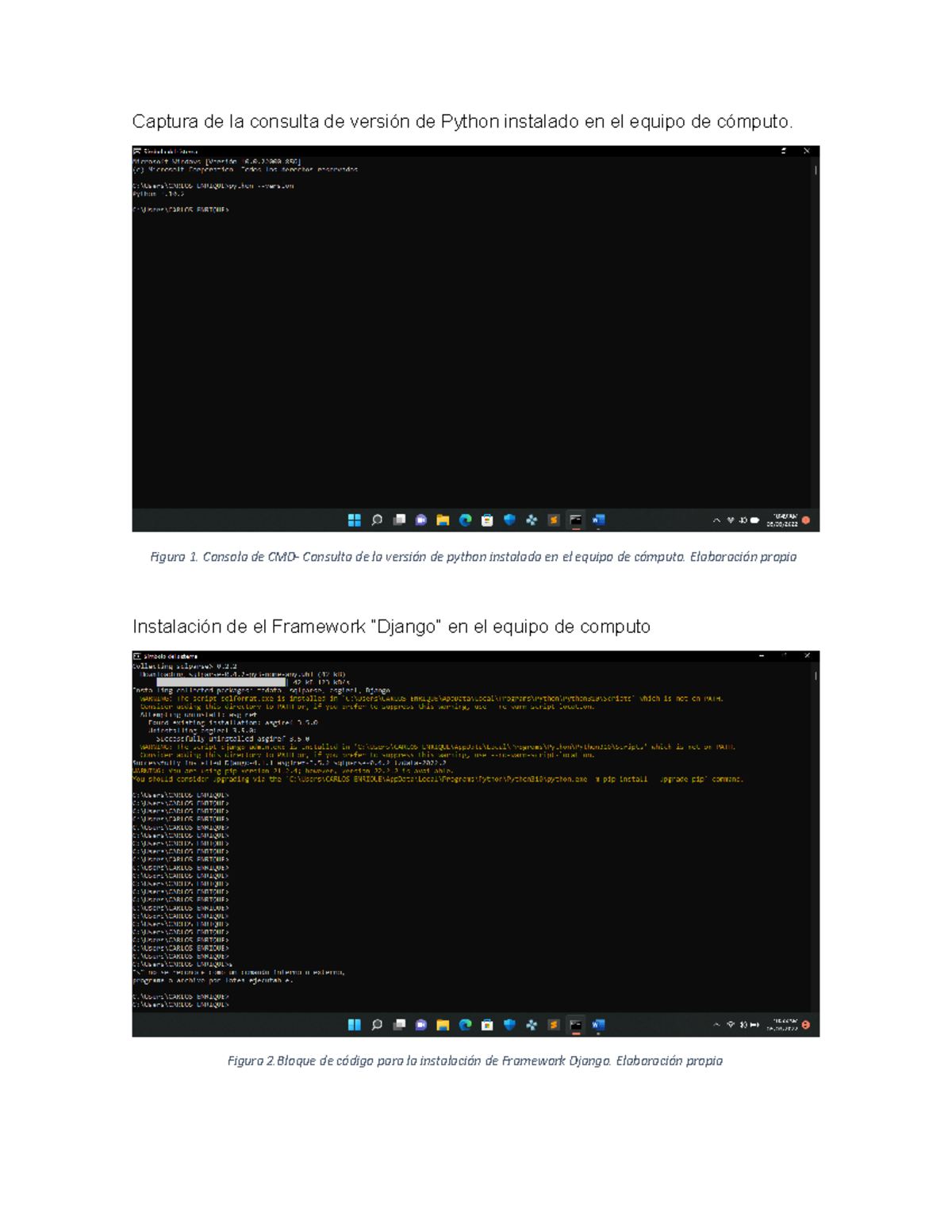 Conexion A Servidor DE Django - Captura de la consulta de versión de ...