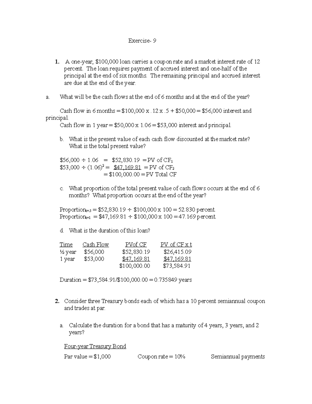 FIM- week 7-2-exercise - Finance - Studocu