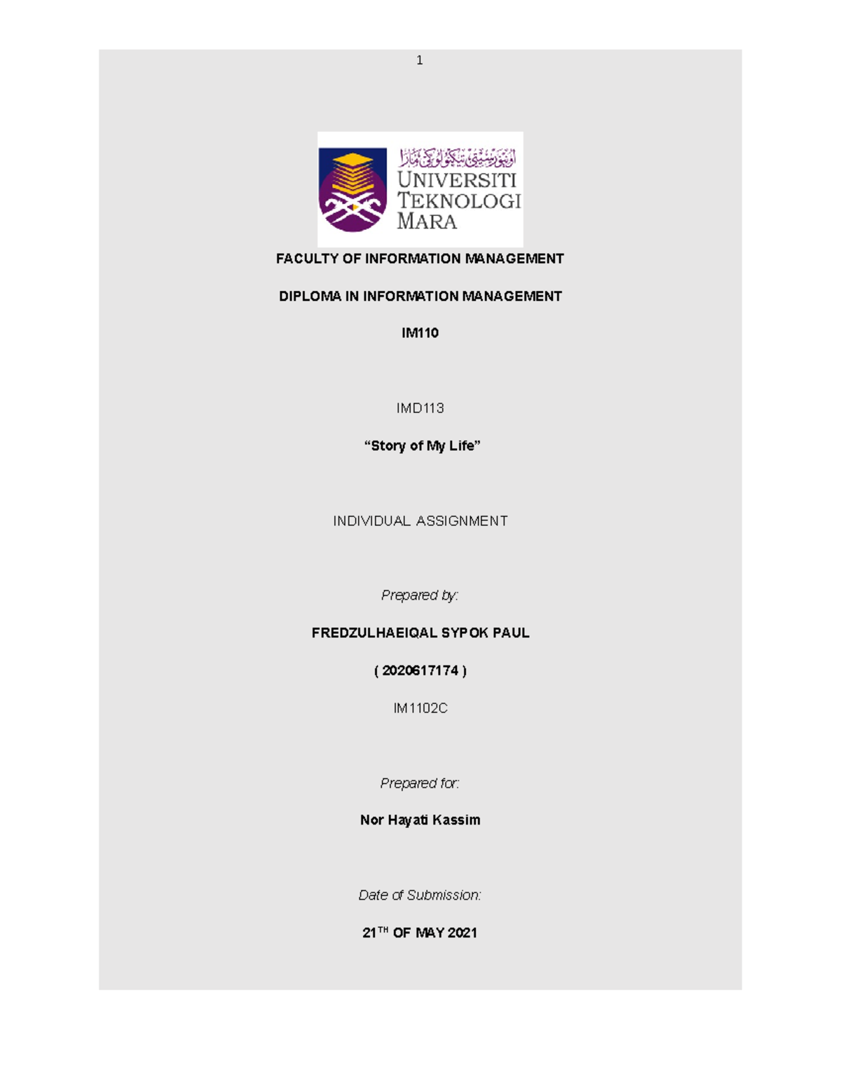 Faculty OF Information Management - FACULTY OF INFORMATION MANAGEMENT ...