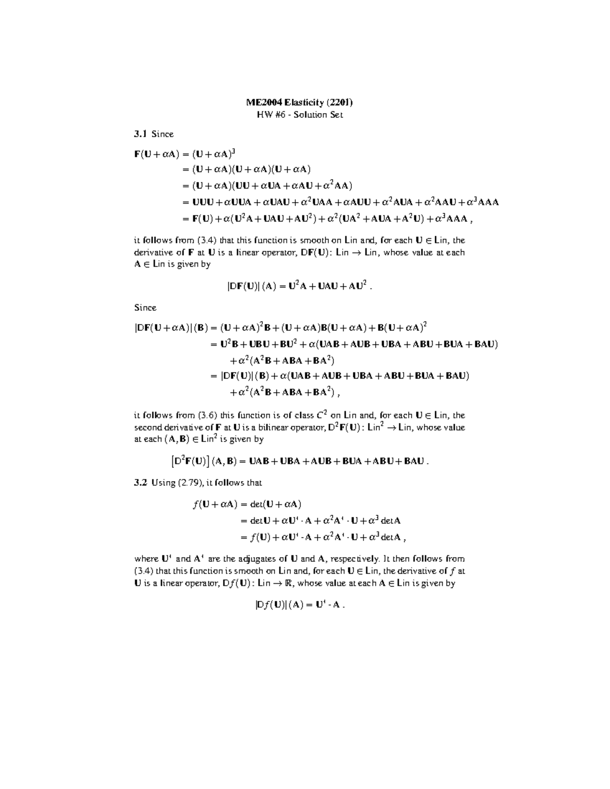 HW06 Solution Set - **DISCLAIMER** This work is not my own and not for electronic - Studocu