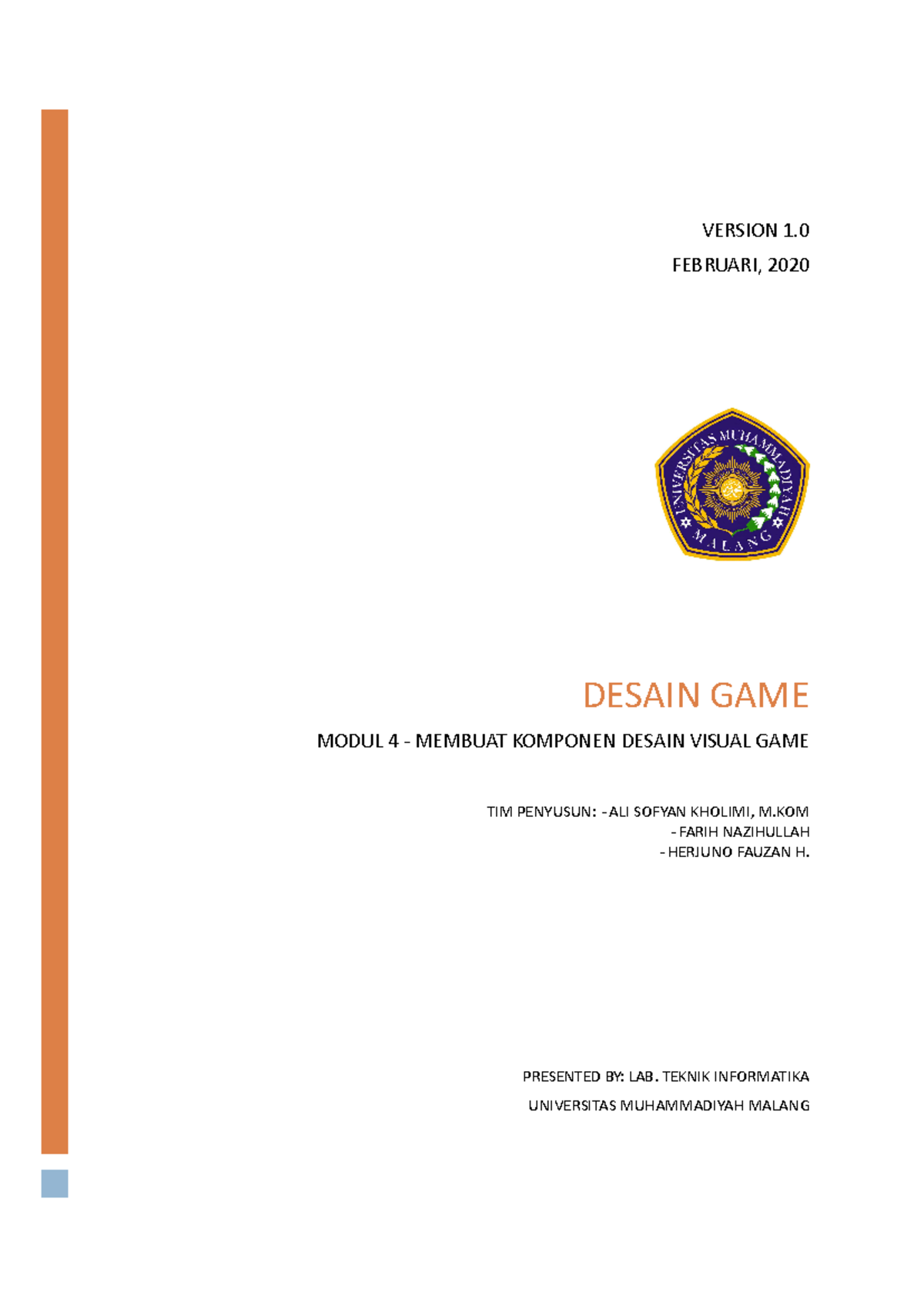 Modul 5 attachment - Desain Game - DESAIN GAME MODUL 4 - MEMBUAT ...