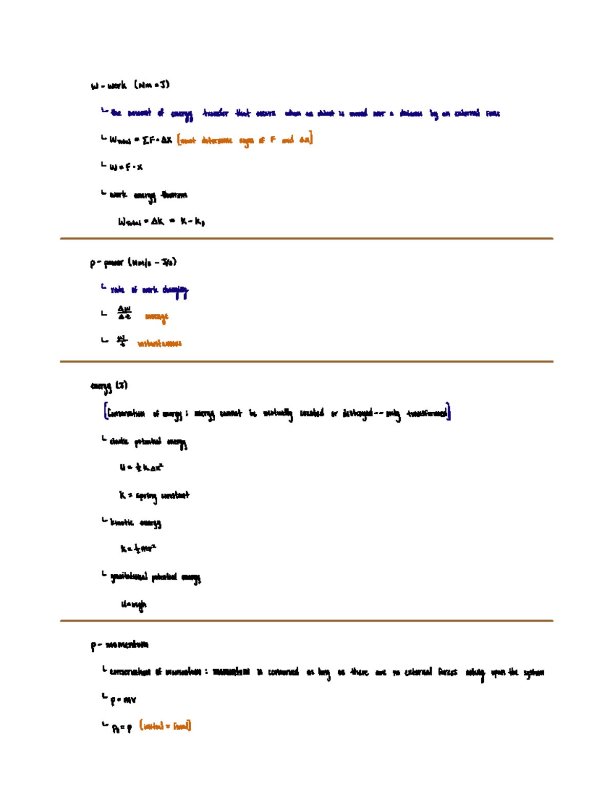 Dynamics - These notes are related to the content learned in PHY 2048 ...