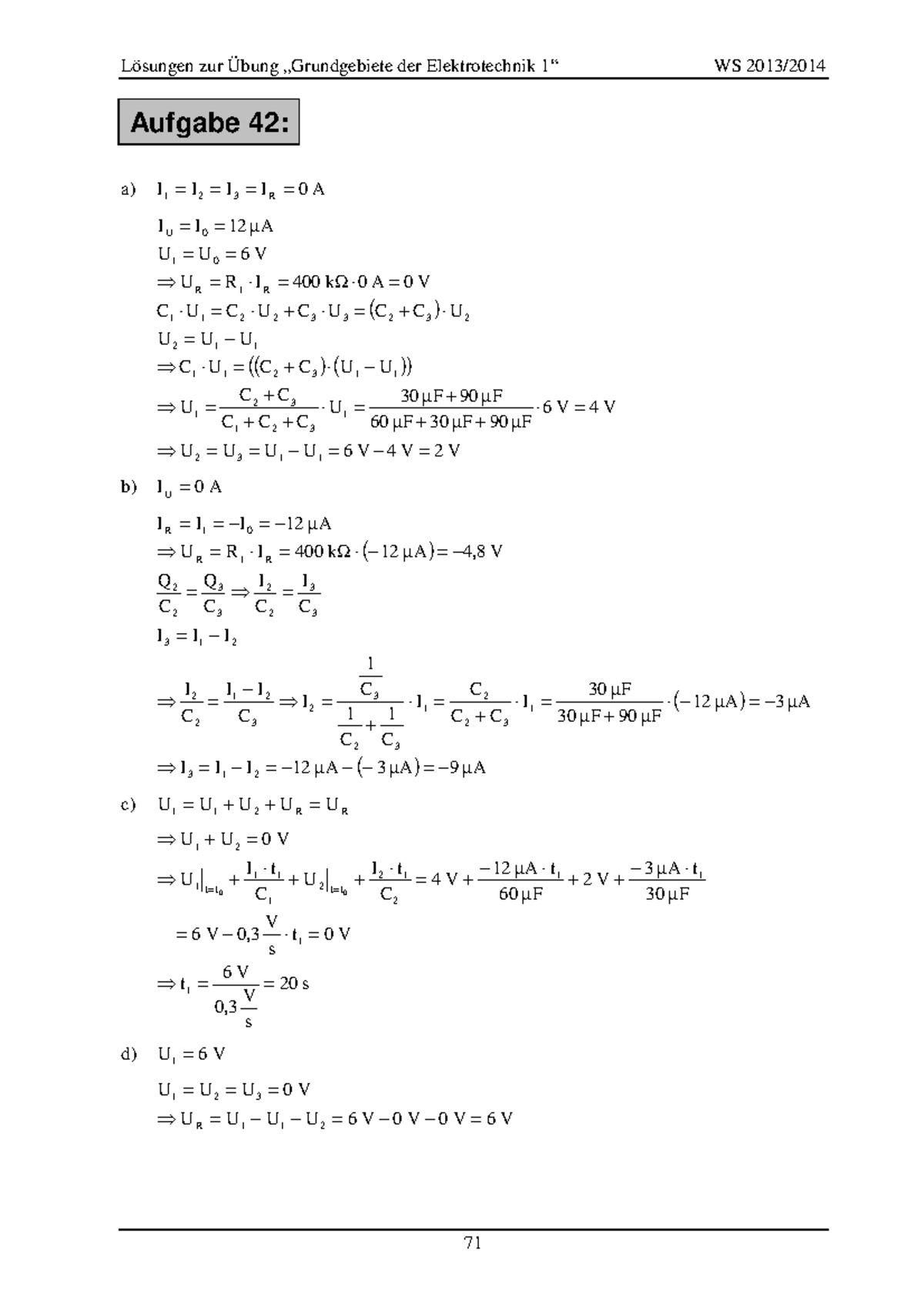 Kurzloesungen A42 - A55 - a) R321 ==== A0IIII ...