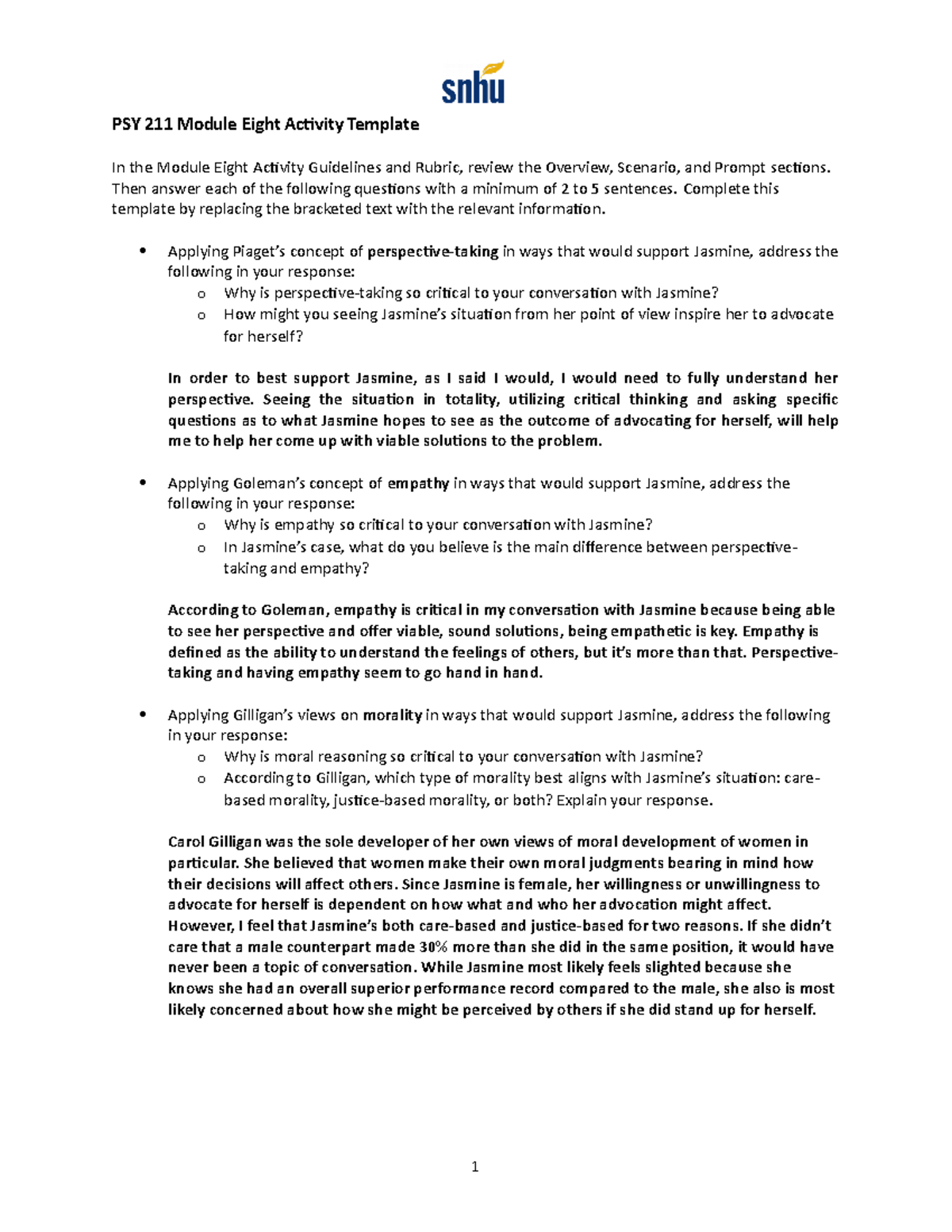 PSY 211 Module Eight Activity (Mahzi) 10-18-2021 - PSY 211 Module Eight ...