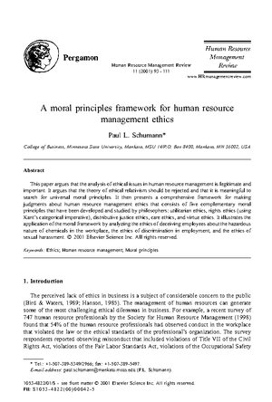 Soft and Hard Models of Human Resource Management A Reappraisal - SOFT ...