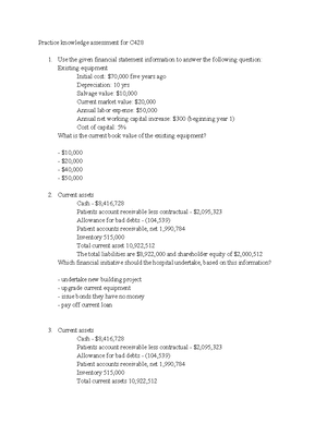 Performance Assessment - RCP Task WGU Financial Resource Management in ...