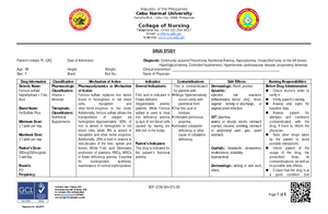 Drug-Study-Lithium - drug study, pharmacodynamics, etc - DRUG STUDY ...
