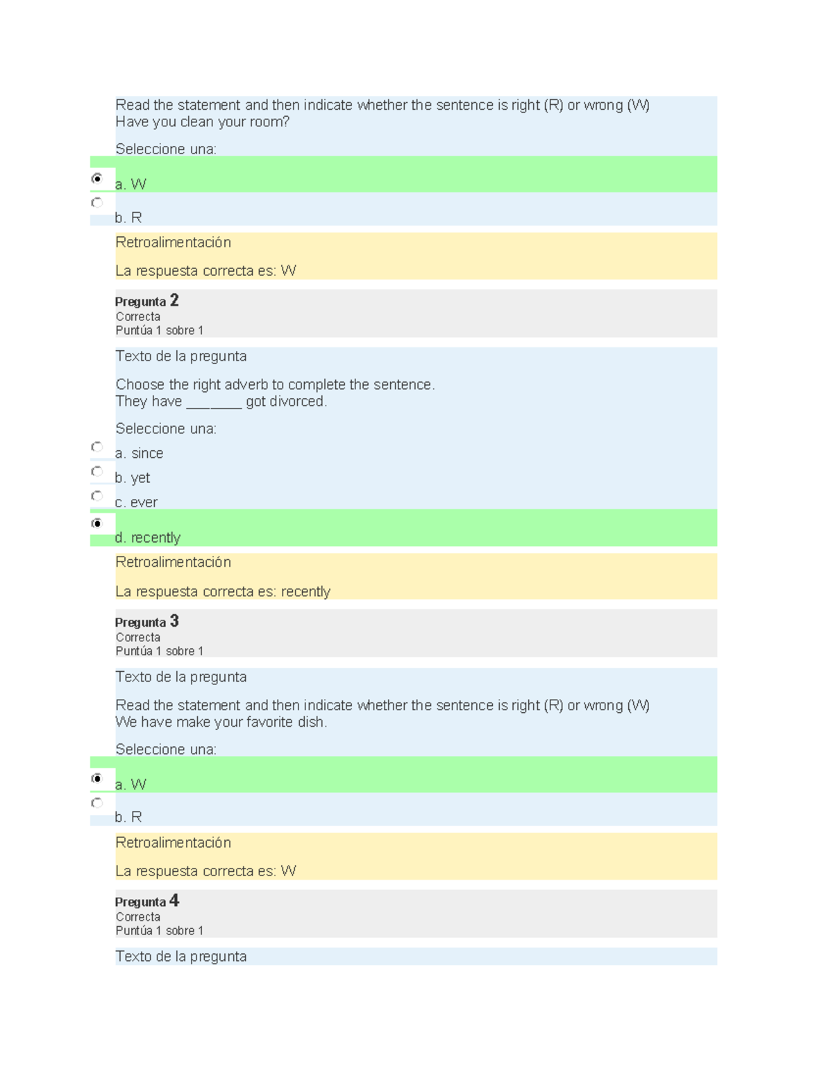 Assignment 3 Questionnaire U2 Extrangero III - Read the statement and then indicate whether the ...