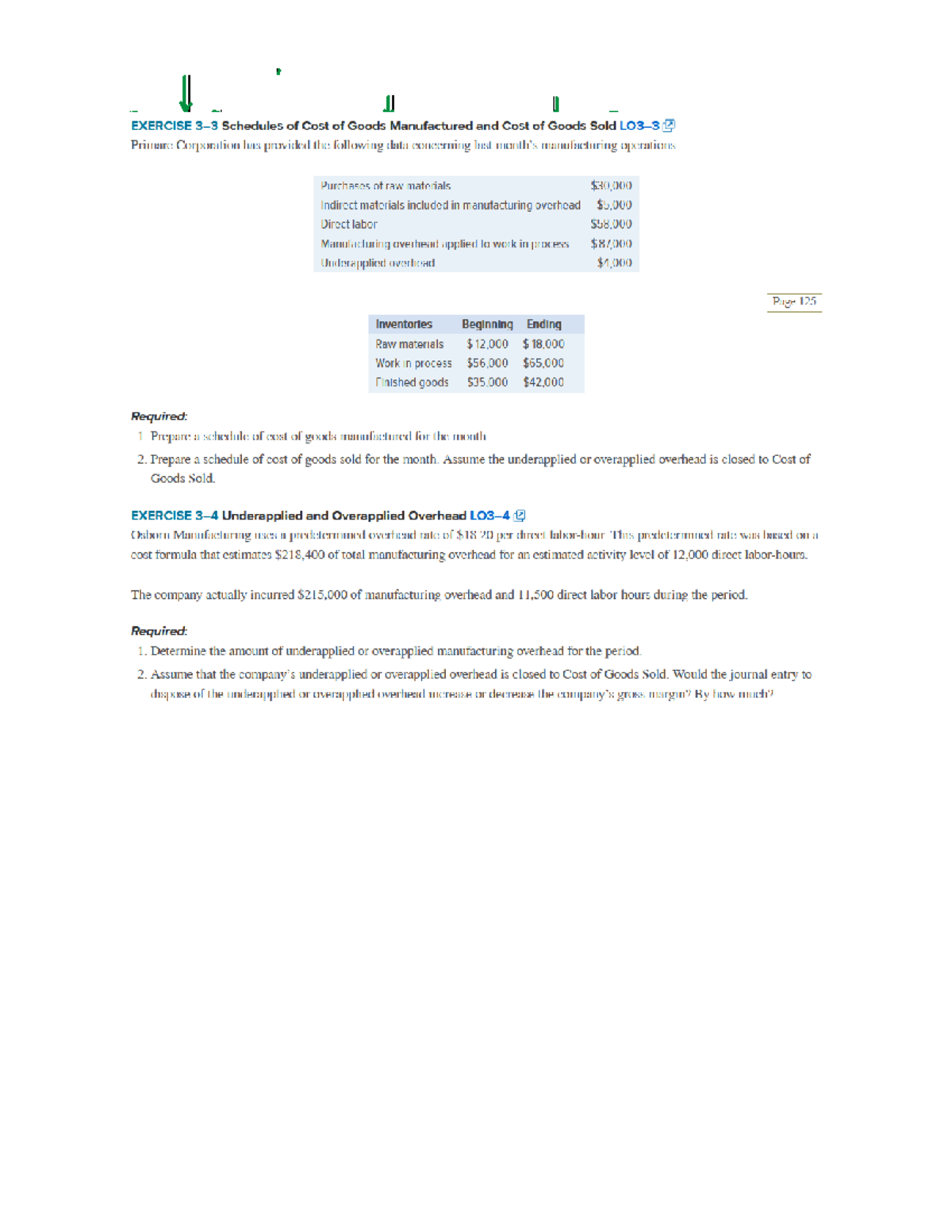 ACC 220 Chapter 3 HW Document - Exercise 3 - 3 (20 minutes) Schedule of ...