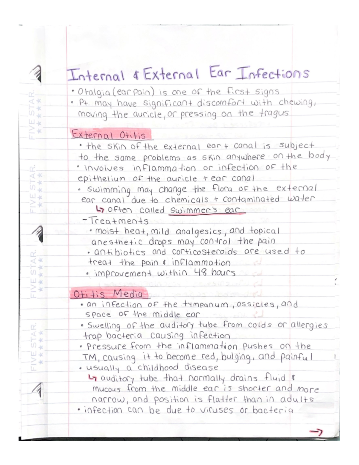 Internal And External Ear Infections - NUR200 - Studocu