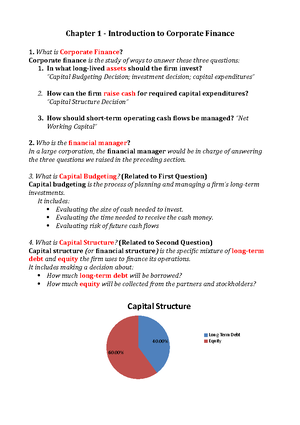 Fundamentals of Corporate Finance - Chapter 1 Problems and Answers ...