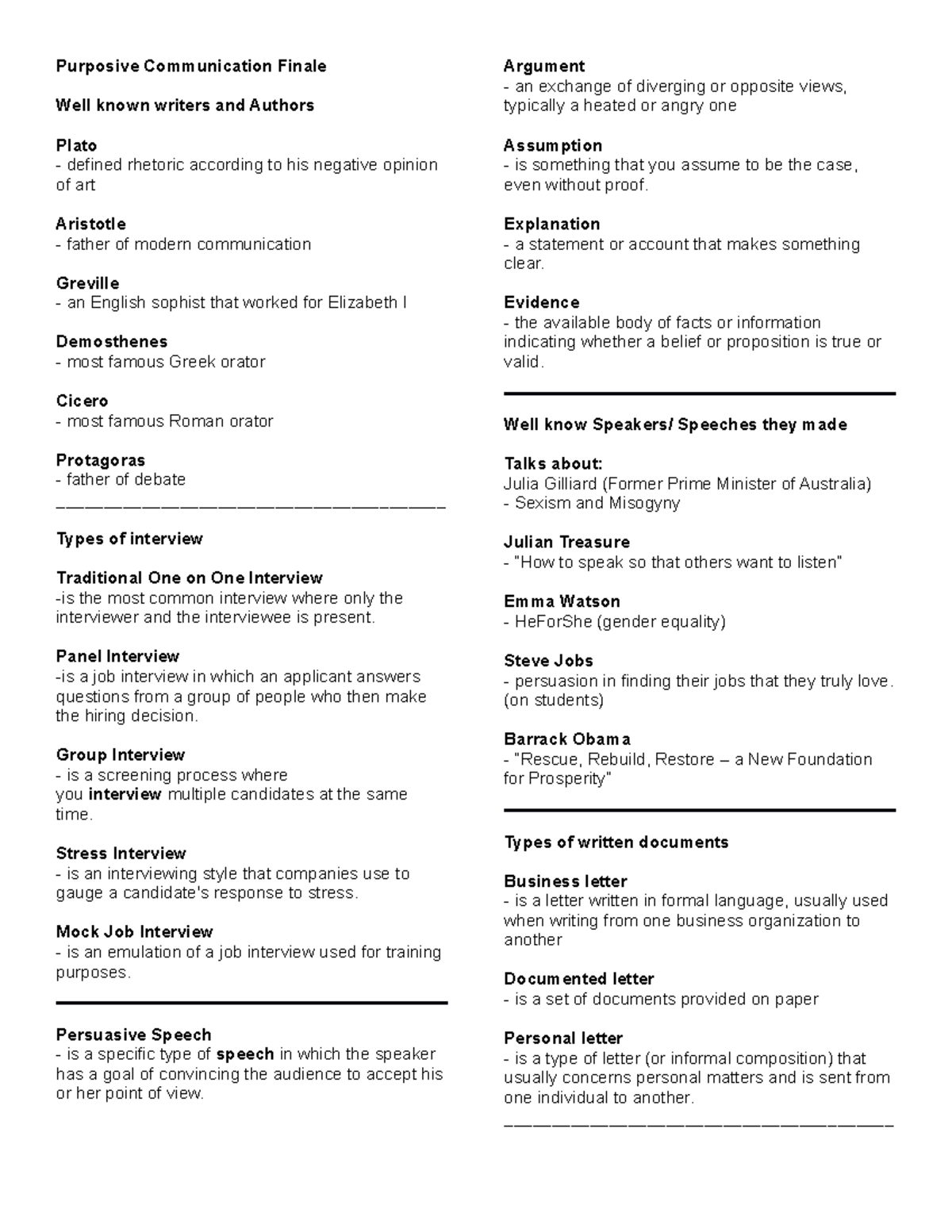 Lecture Notes - Purposive Communication Finals - Purposive ...