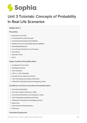 Unit 1 tutorials key principles of statistical methods - Unit 1 Tutorials: Key Principles of ...