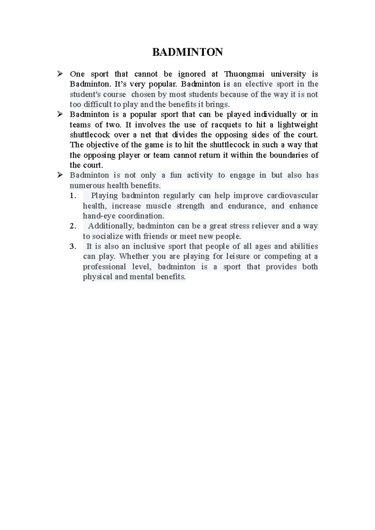 Badminton - không - BADMINTON One sport that cannot be ignored at ...