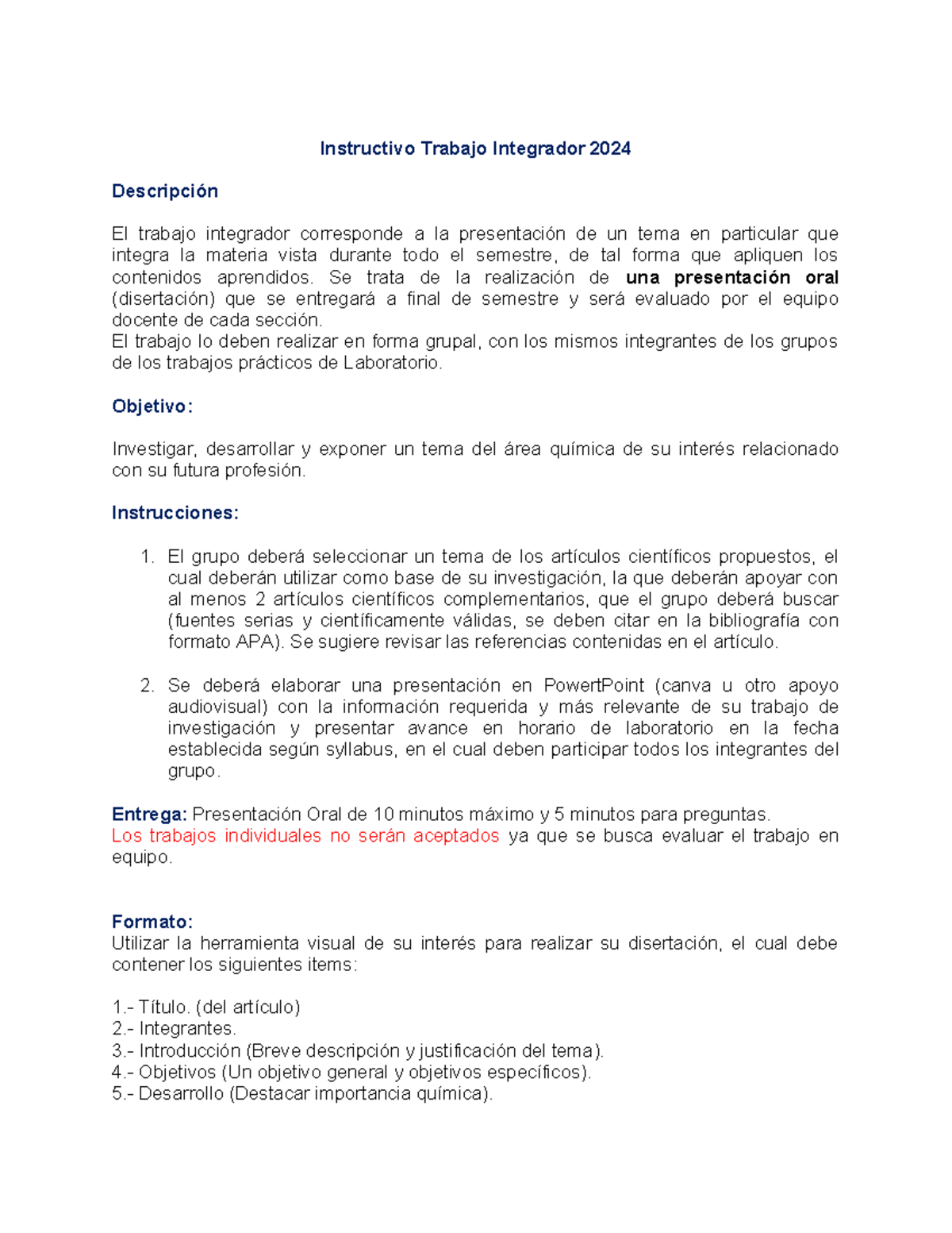 Instructivo Trabajo Integrador-2024 final (1) - Instructivo Trabajo Integrador 2024 Descripción ...