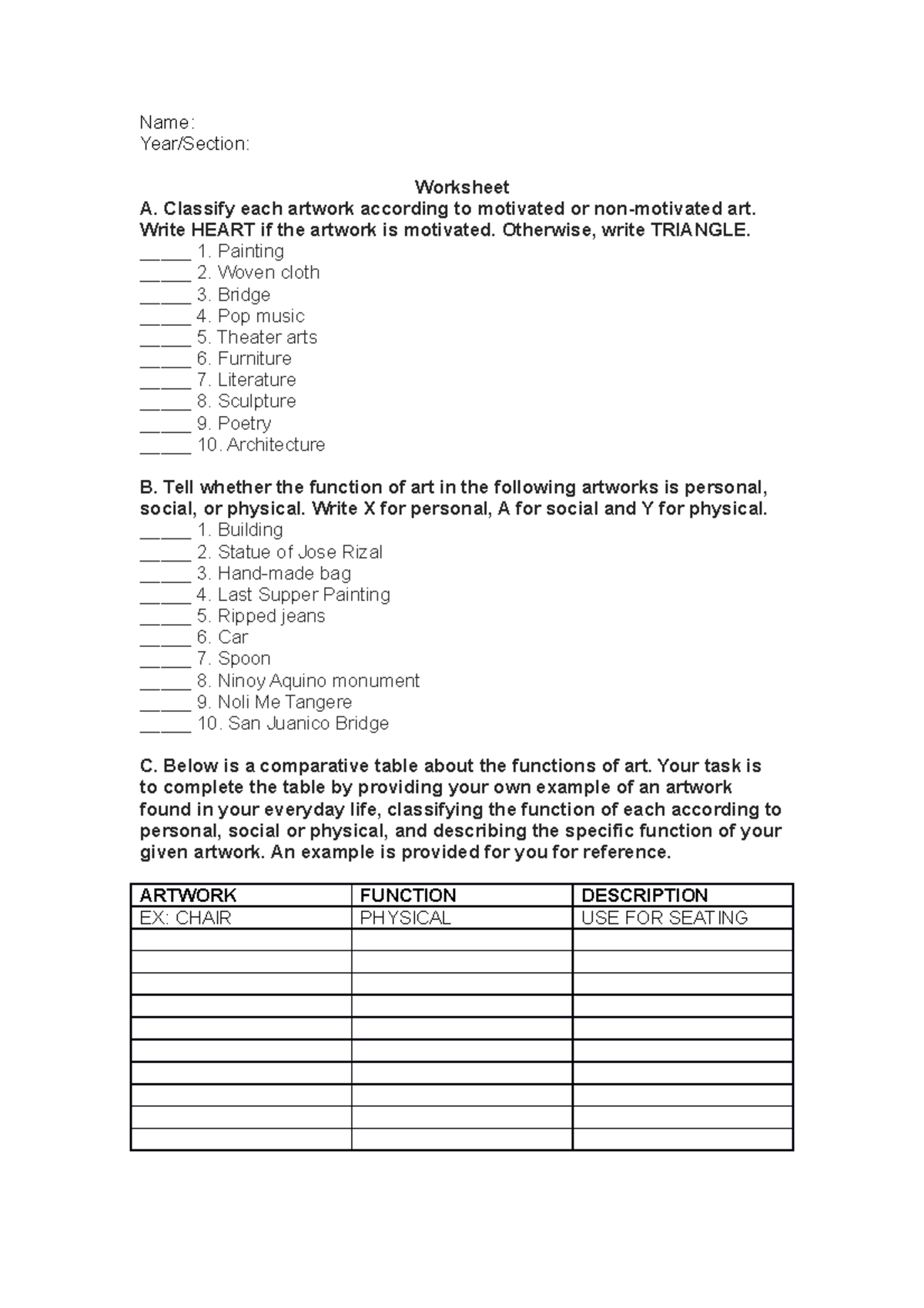 P-4]3cbs)4 5y,976l - jUST READ - Name: Year/Section: Worksheet A ...