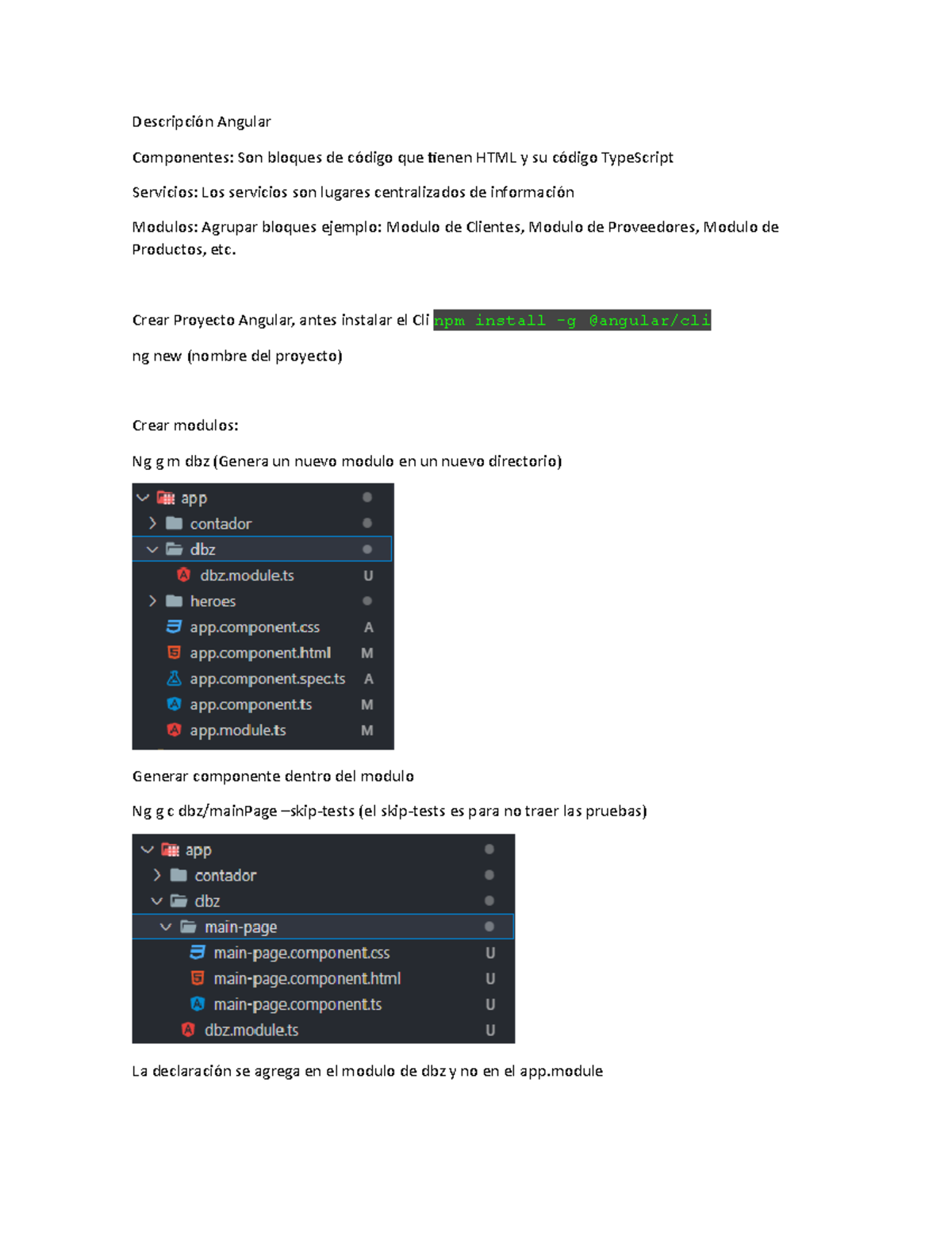 Curso Angular - Descripción Angular Componentes: Son bloques de código ...
