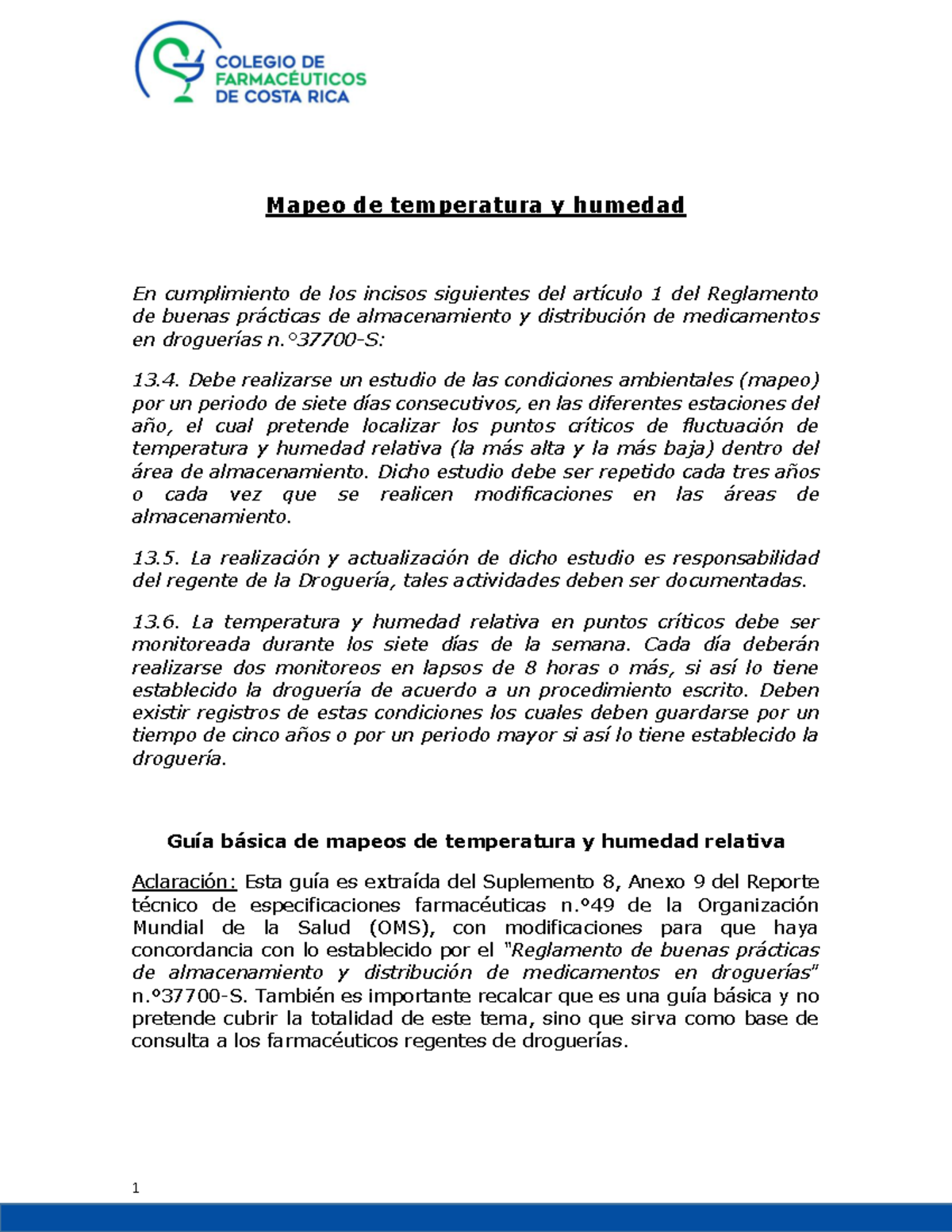 Gua etapas del mapeo de temperatura y humedad - colfar - Mapeo de ...