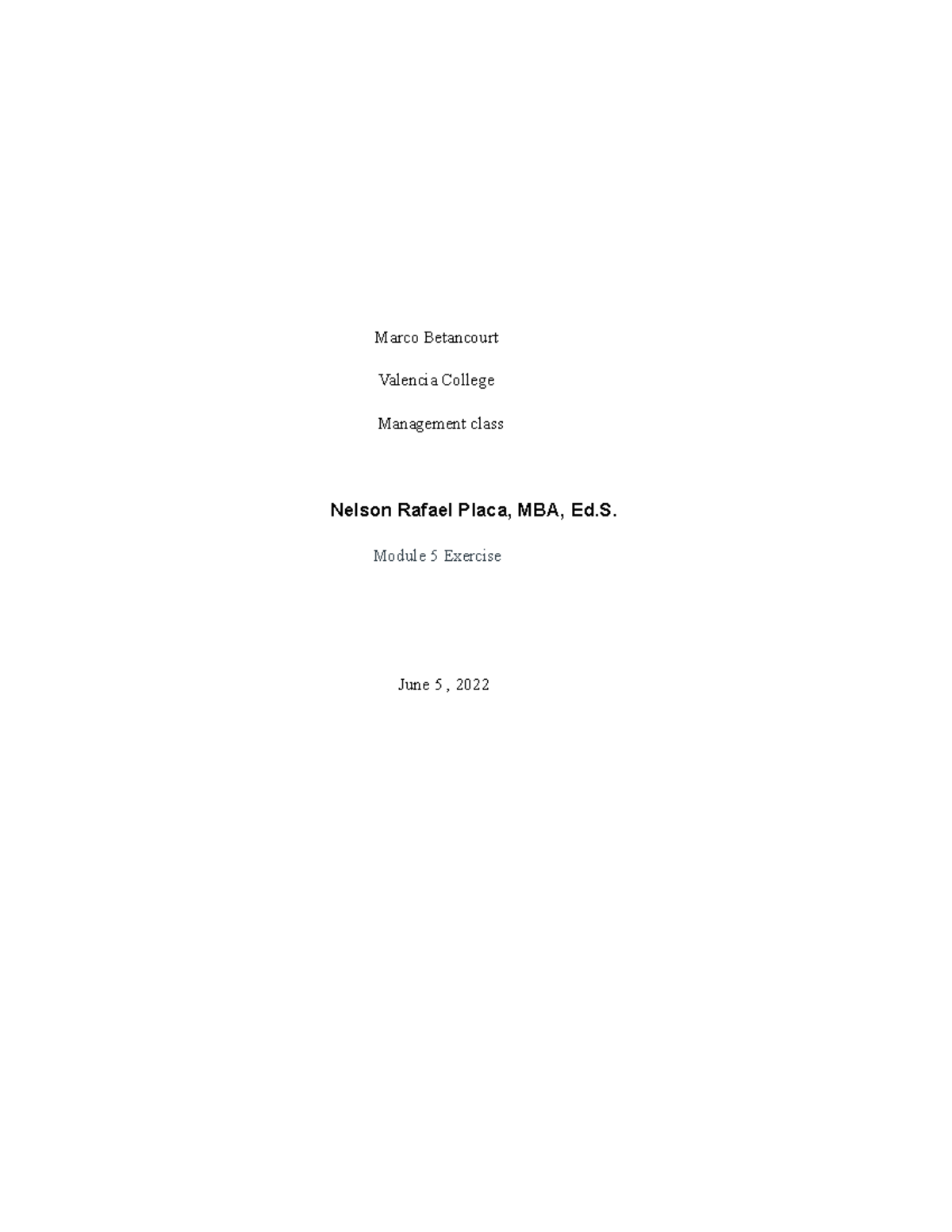 Case Study and Class Assignments - MaUcR BeWaQcRXUW VaOeQcia CROOege ...