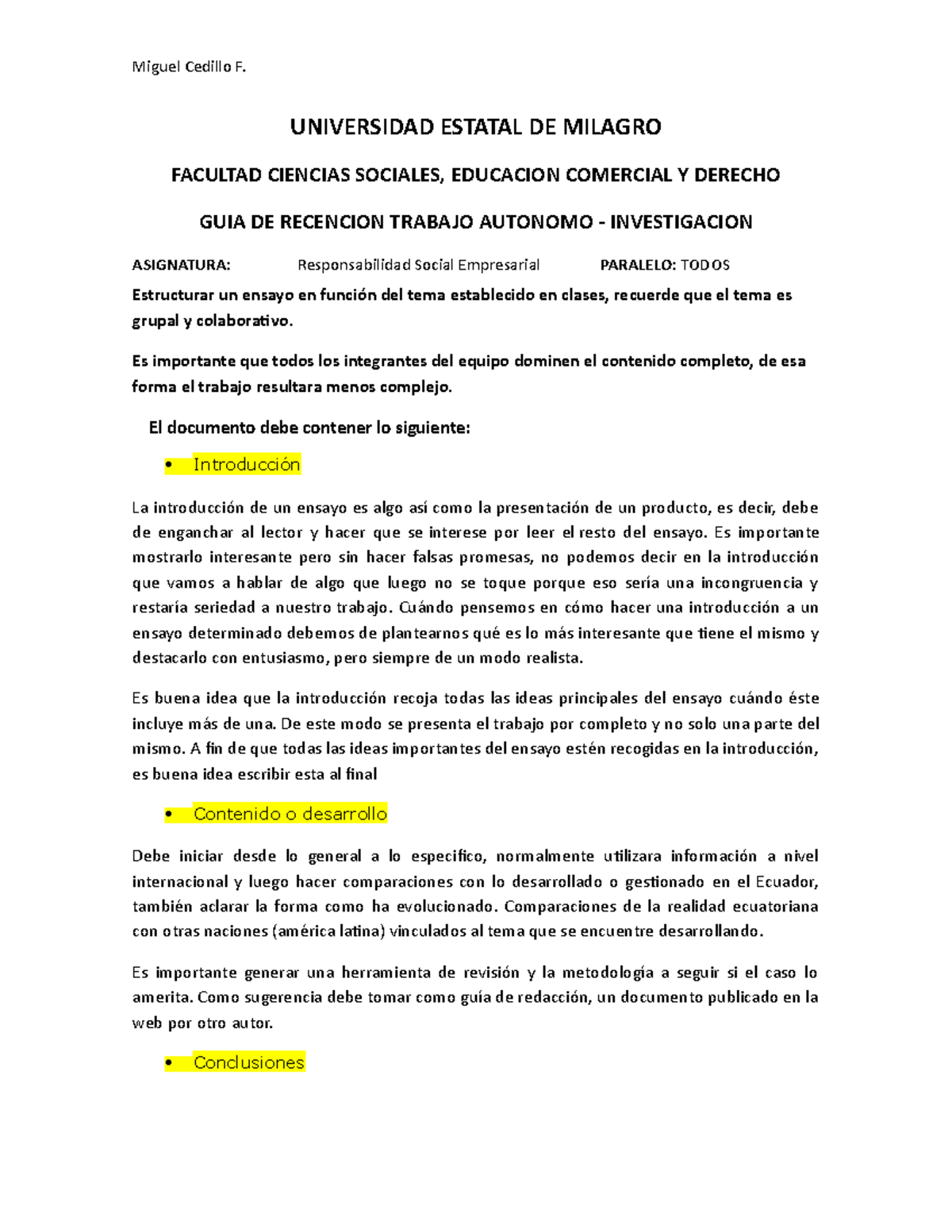 GUIA DE Recencion N1 Investigacion Parcial 1 - UNIVERSIDAD ESTATAL DE ...