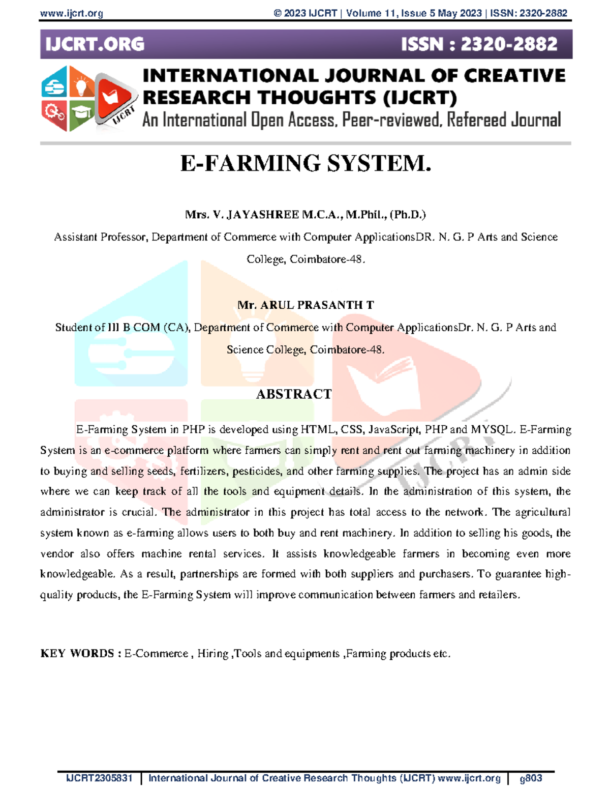 E-farming website 2 - web development - E-FARMING SYSTEM. Mrs. V ...