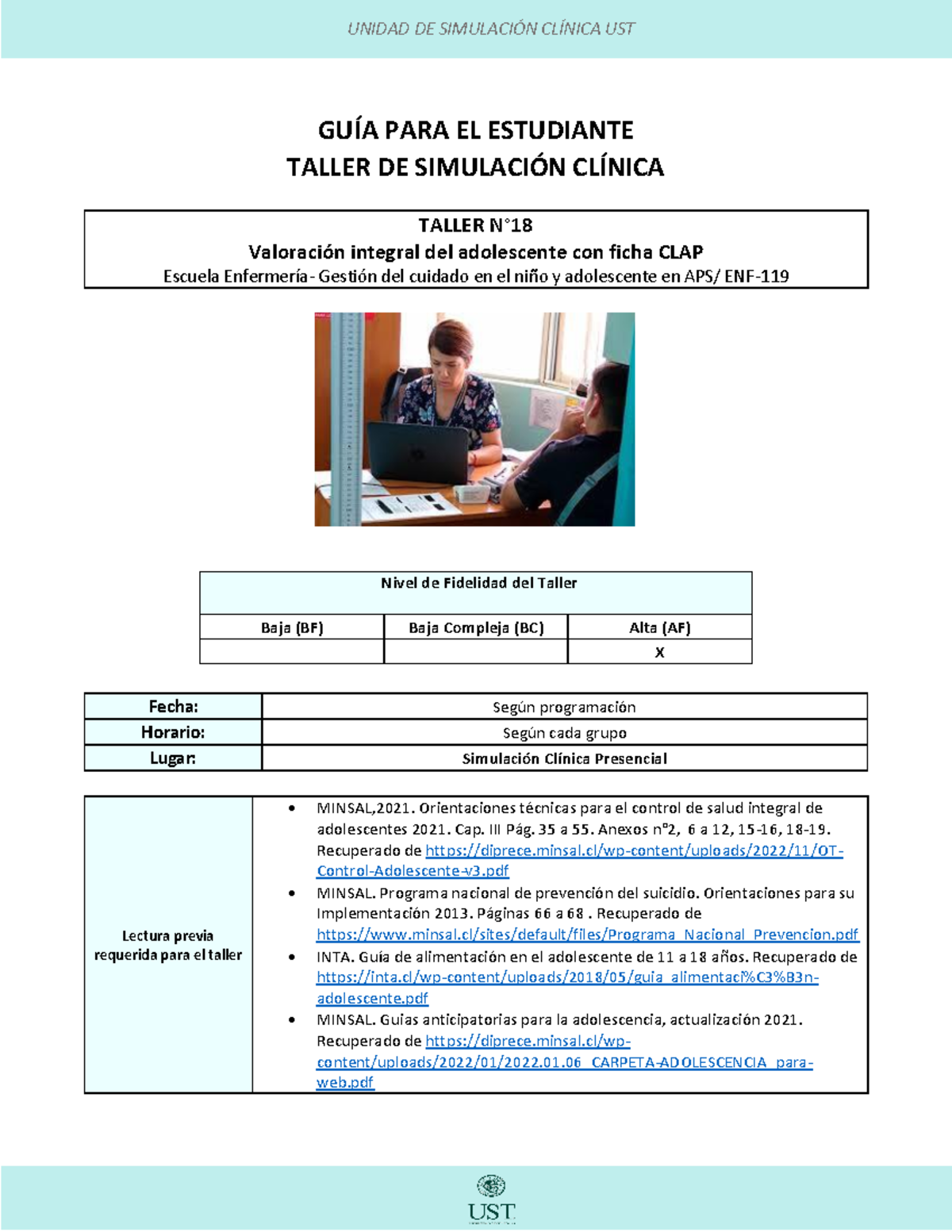 Escenario n Â°18 Gu Ã­a para el estudiante 2024 - GUÍA PARA EL ESTUDIANTE TALLER DE SIMULACIÓN ...