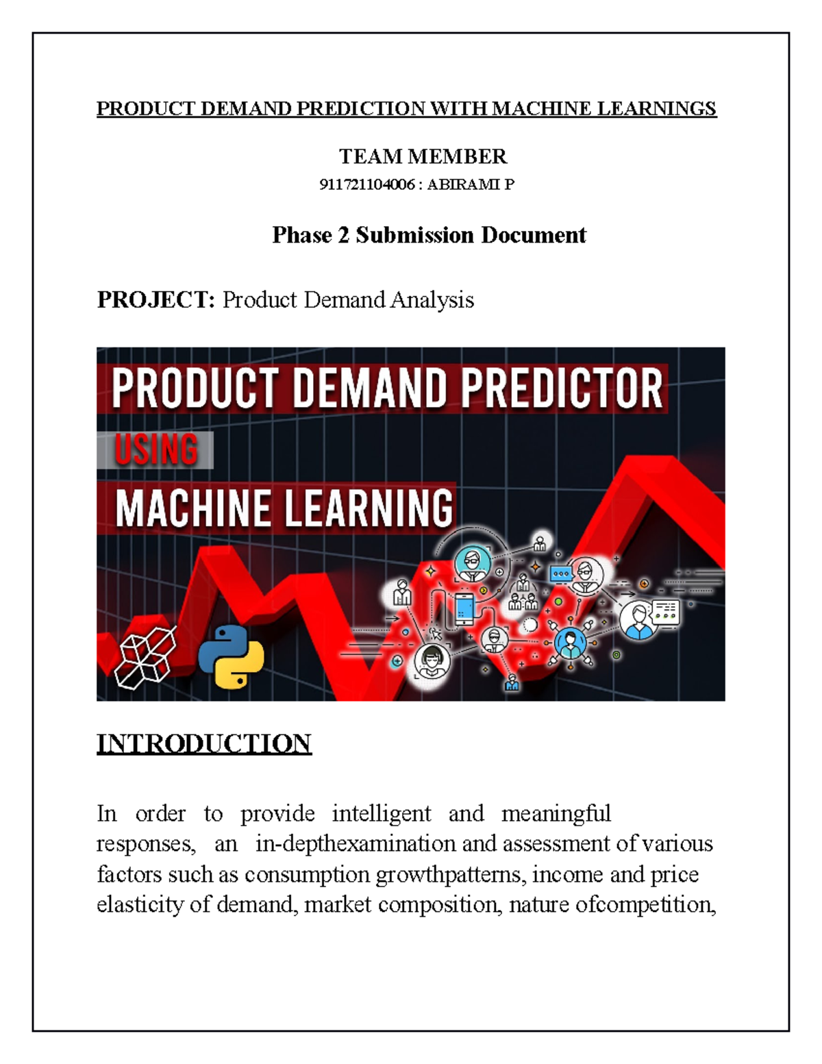 Product Demand Prediction WITH Machine Learnings Phase-2 - PRODUCT DEMAND PREDICTION WITH ...