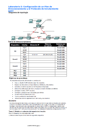 Tema 4 - redes - DIRECCIONAMIENTO IP y SUBREDES GUIA DE EJERCICIOS PARA RESPONDER TEMA 4 ...