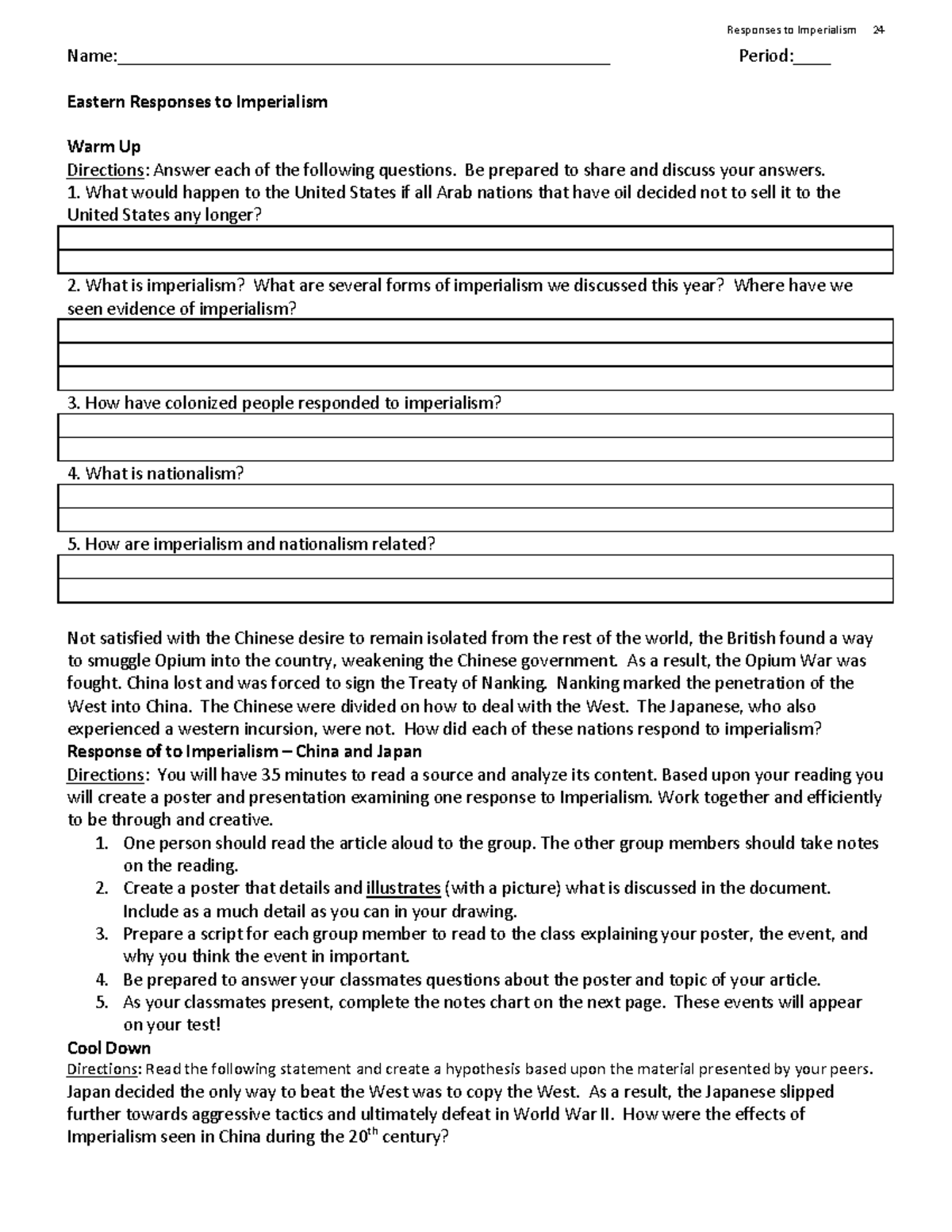 Nicole Hernandez - 5. Asian Response to Imperialism - Lesson Guide ...