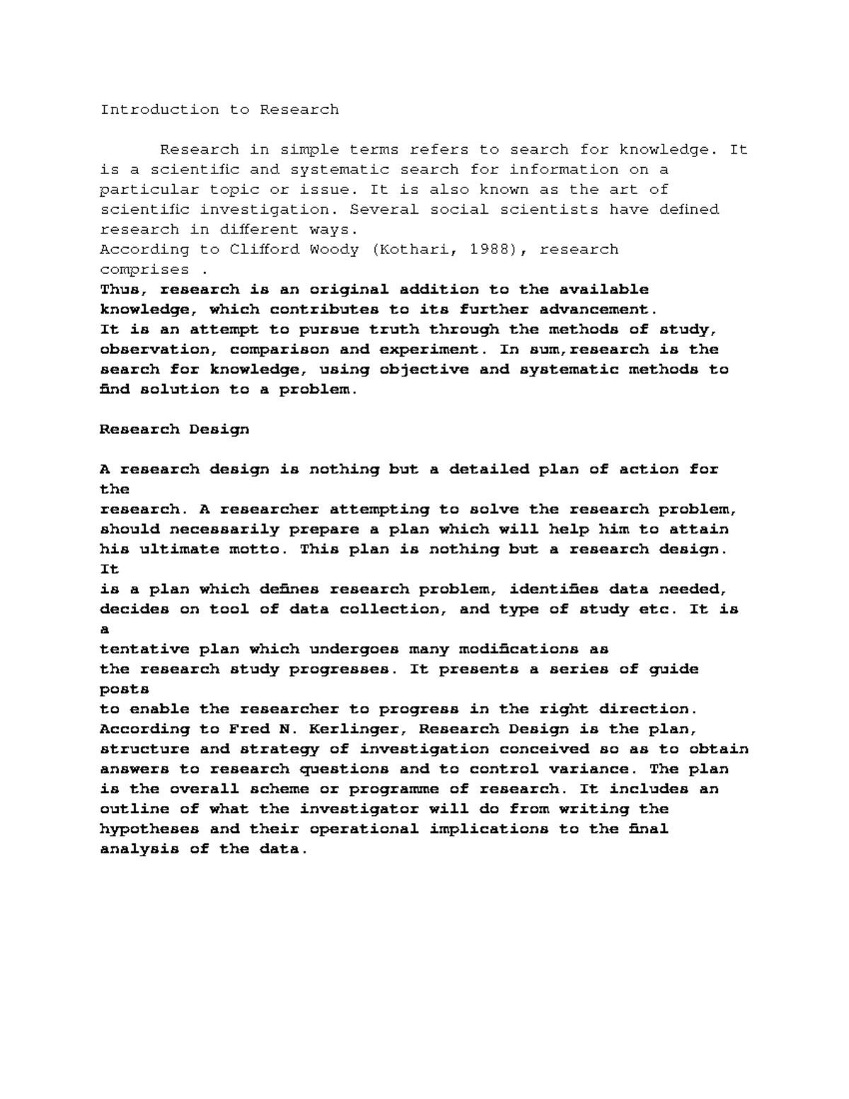 Introduction to research - Introduction to Research Research in simple ...