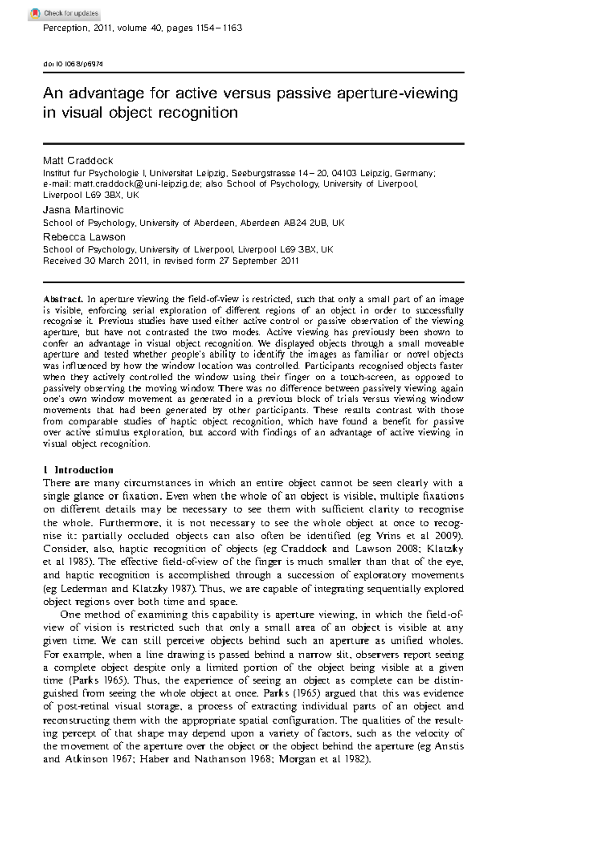 Craddock et al 2011 an advantage for active versus passive aperture ...