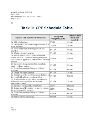 D026 CPE 2 Rudnick - course work - Amanda Rudnick CPE 2 Amanda Rudnick ...