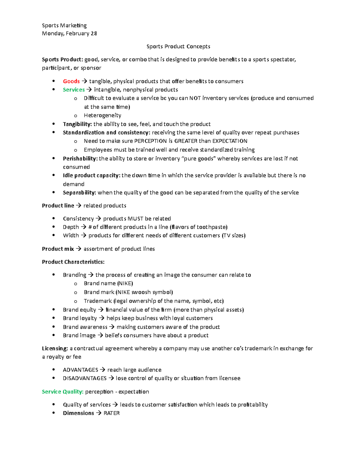 Ch. 6 Notes - Sports Marketing with Joseph - Sports Marketing Monday ...