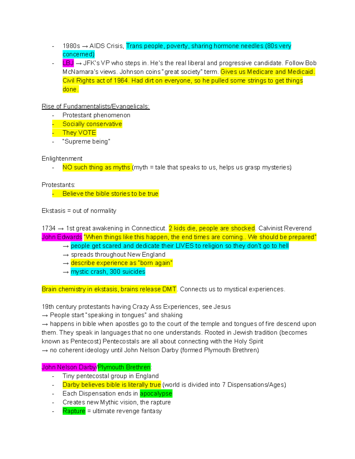 LGBT Notes (Test 5) - 1980s → AIDS Crisis, Trans people, poverty ...