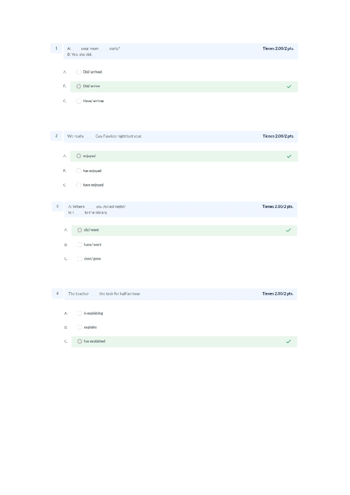 Week 08 Pre Task Quiz Weekly quiz - ingles IV - Studocu