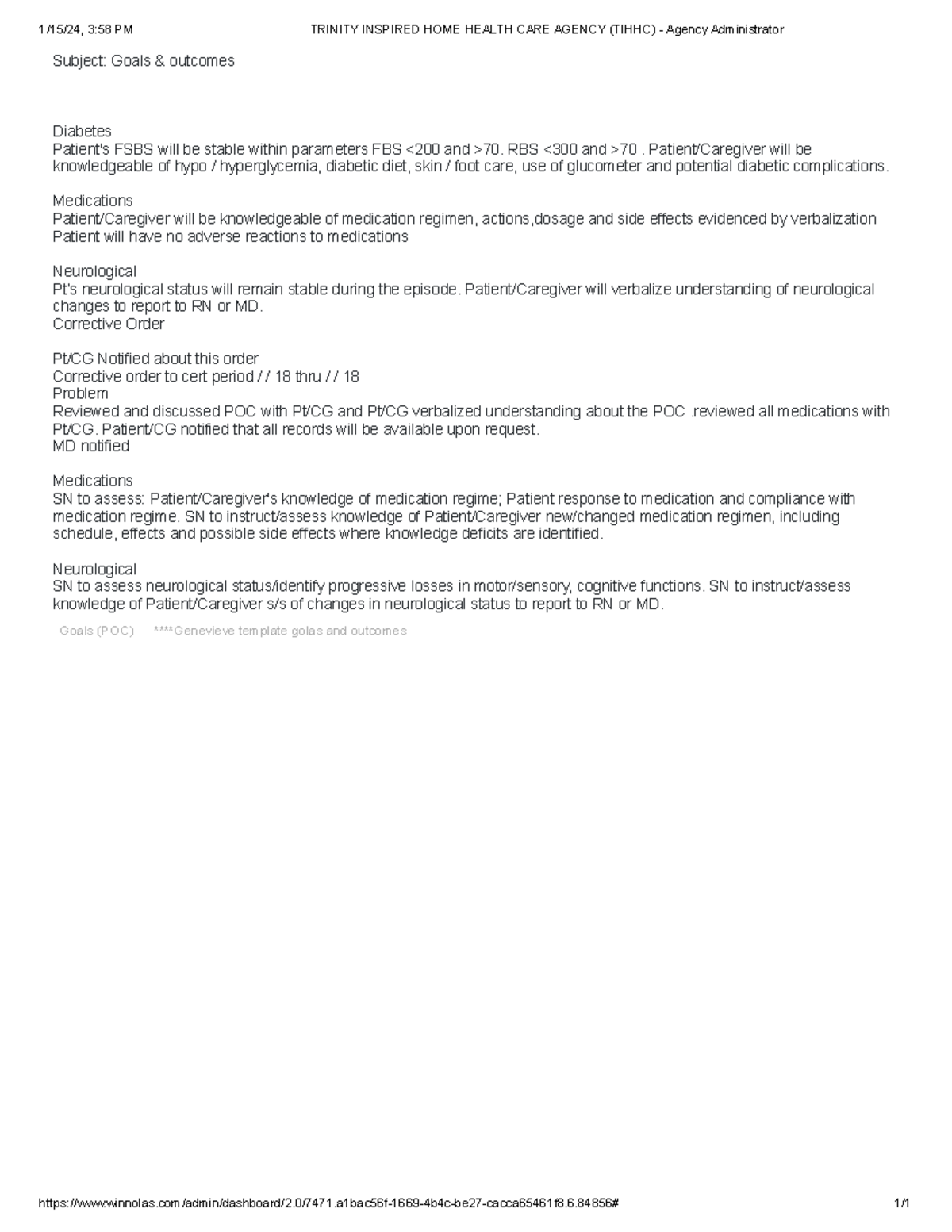 POC - Id a patient care situation that requires research to an issue or ...