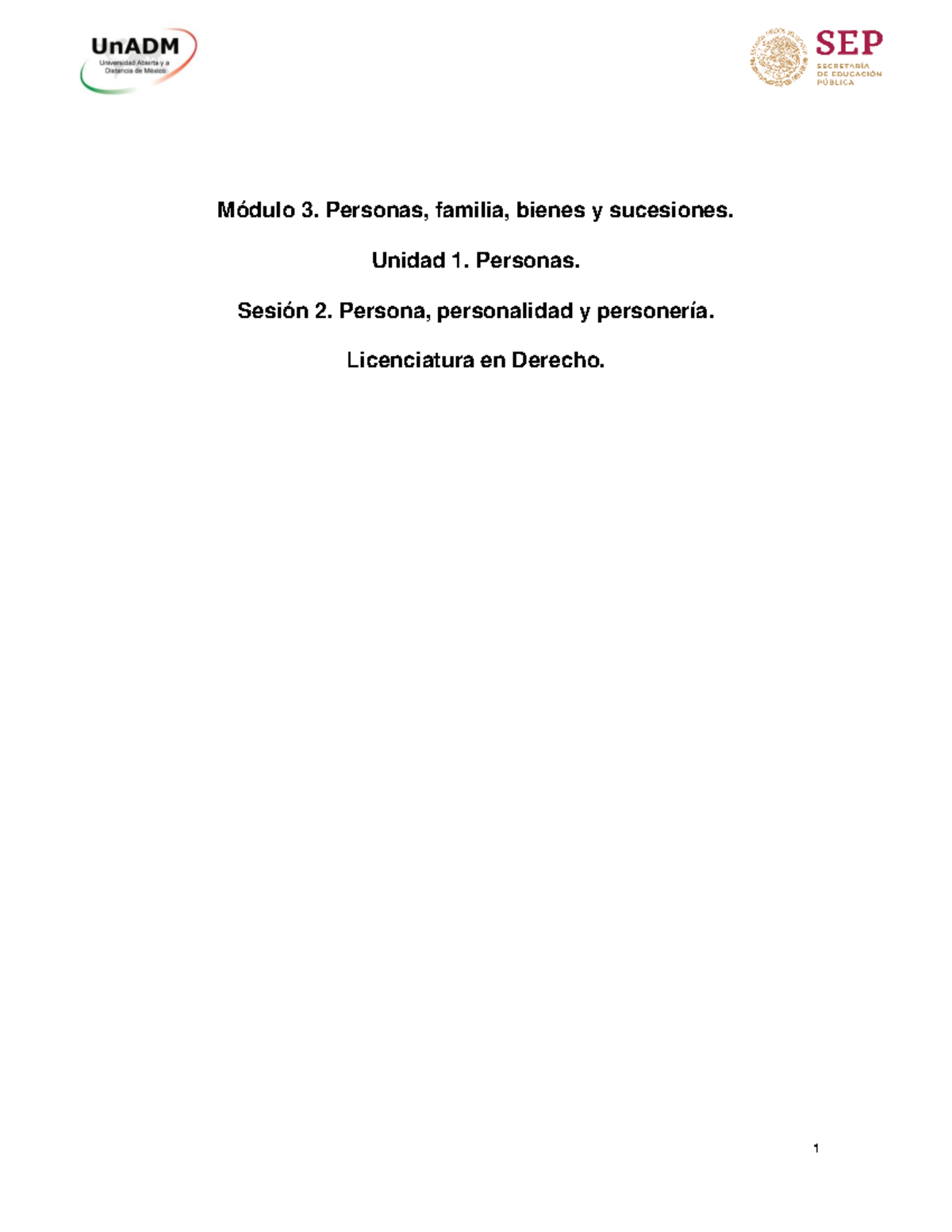 M3 U1 S2 - MODULO 3 UNIDAD 1 SESION 2 - Módulo 3. Personas, familia ...